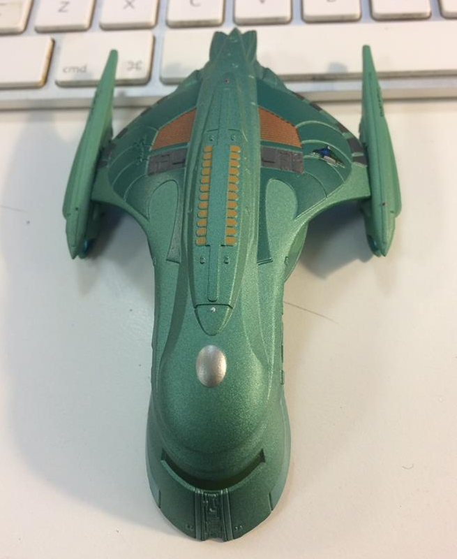 The Trek Collective: First look at Eaglmoss' Romulan shuttle, mirror NX ...