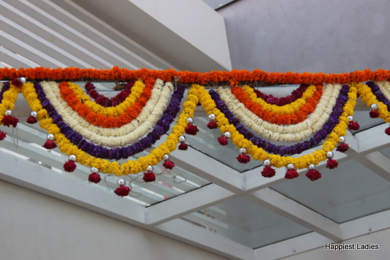 Quick Home Makeover with Beautiful Toran Door Hanging & Floral Decor ...