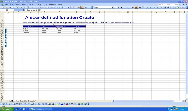 Function Create By Vb And Use Learn Computer