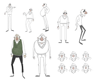 Doodles and Whatnot: Old Man Character Designs