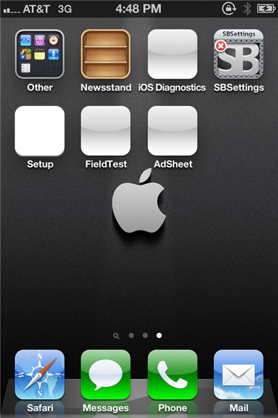 Hướng dẫn fix FieldTest, iOS Diagnostics, AdSheet... từ Installous ...