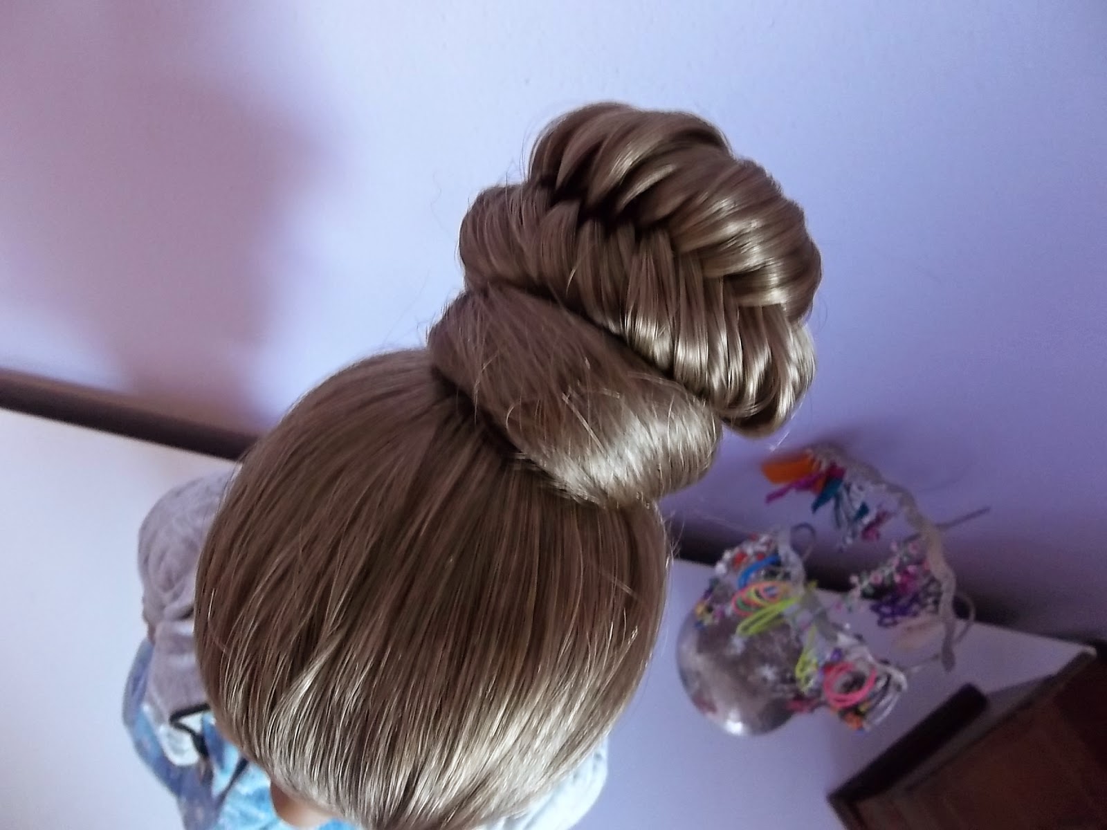 American Girl Place: Fishtail Bun ~ Hair Tutorial