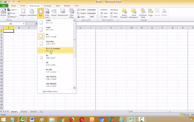 Cara Mengganti Ukuran Kertas Folio pada Ms. Excel - mas-ichal.blogspot.com