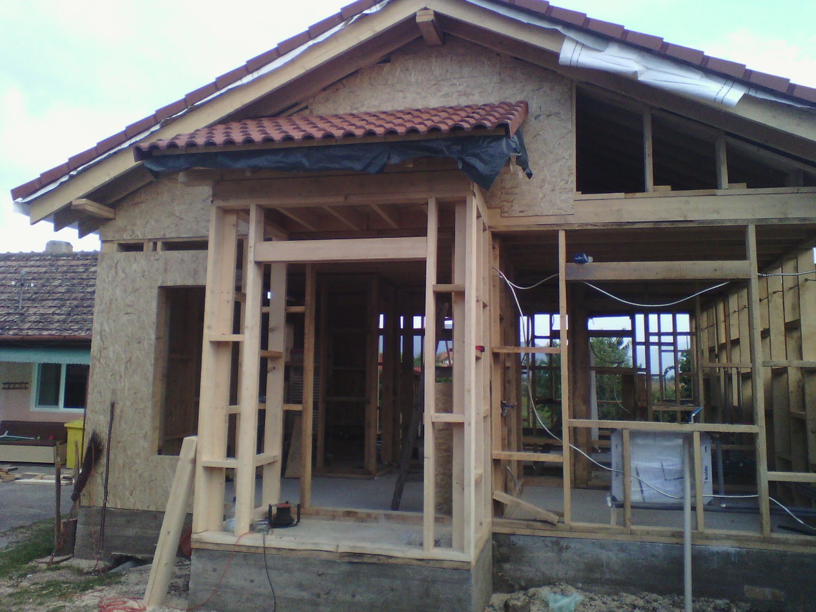 Arhiconstruct: Constructie casa de lemn tip american House Construction ...