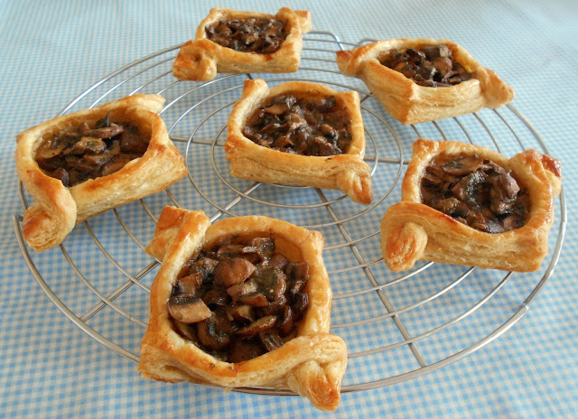 Mushroom and Parmesan Kites