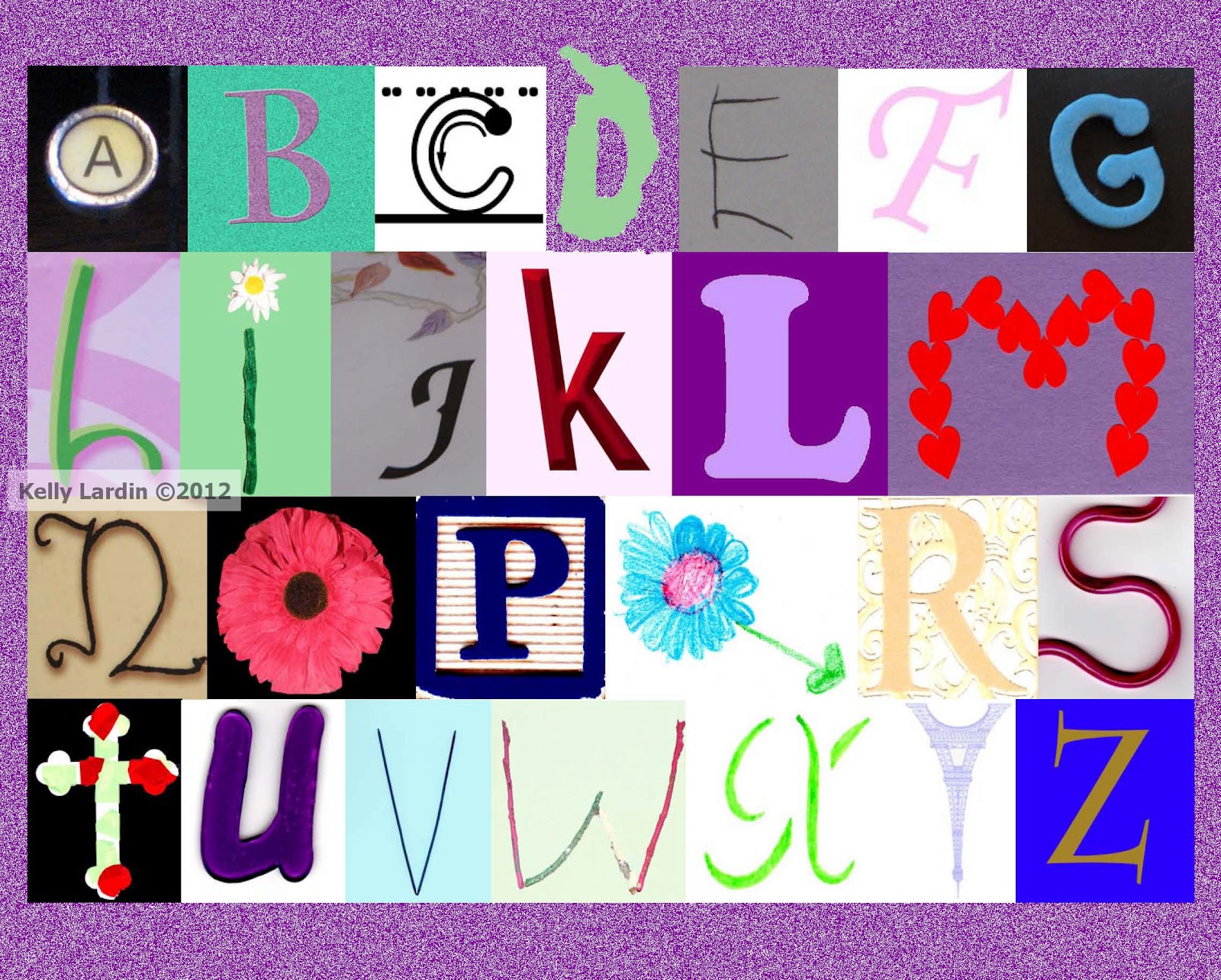 A Day's Journey: Alphabet Collage