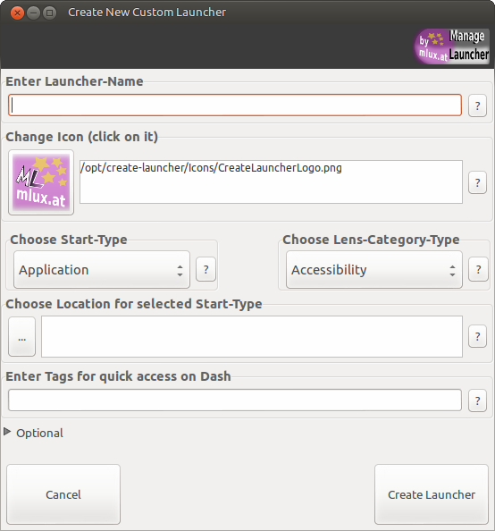 UnaDe25: Software Linux: Create Launcher