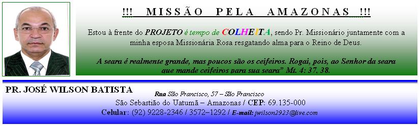 Pastor José Wilson Batista