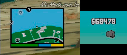 [VC] Rectangular Hud (GTA V) - MixMods - Mods para GTA SA e outros