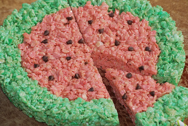 My story in recipes: Watermelon Rice Crispy Treats