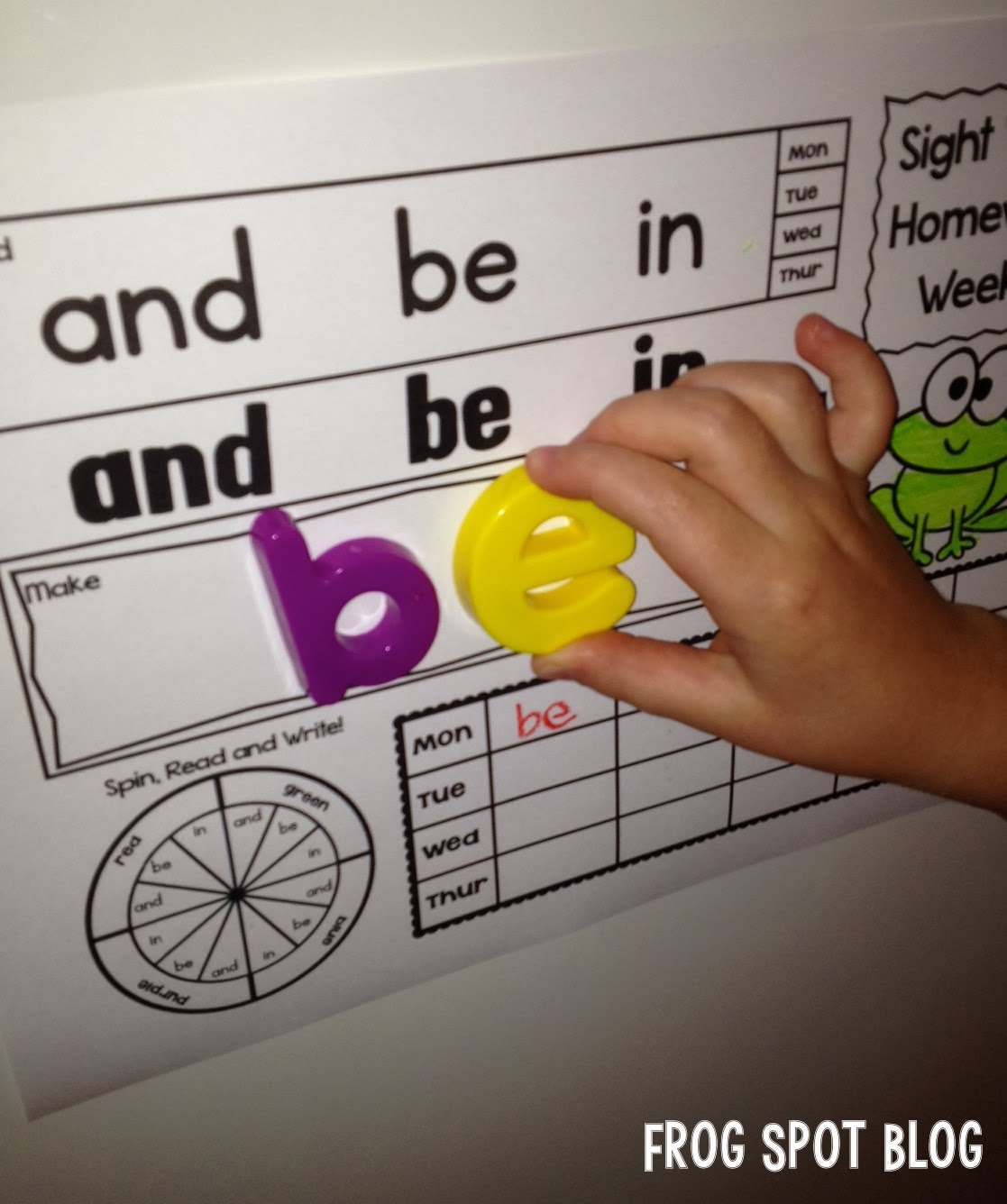 Fun Homework for Kindergarten! | From the Pond