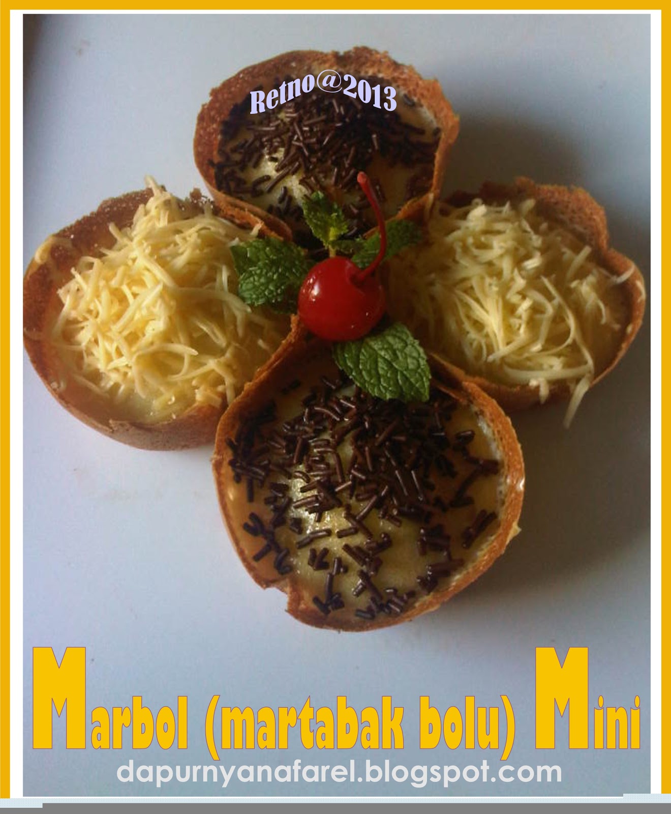Dapurnya NafaRel: Marbol (Martabak Bolu) Mini