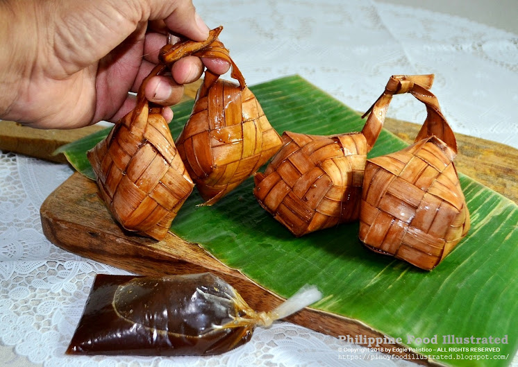 Philippine Food Illustrated: puso (sweetened rice)