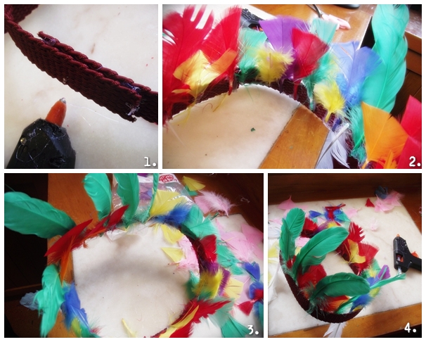 Great Fun etc: Make an Easy Feather Headdress