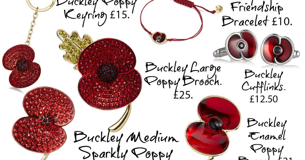 The Beauty Scoop!: Buckley Poppy Designs for Remembrance Day!