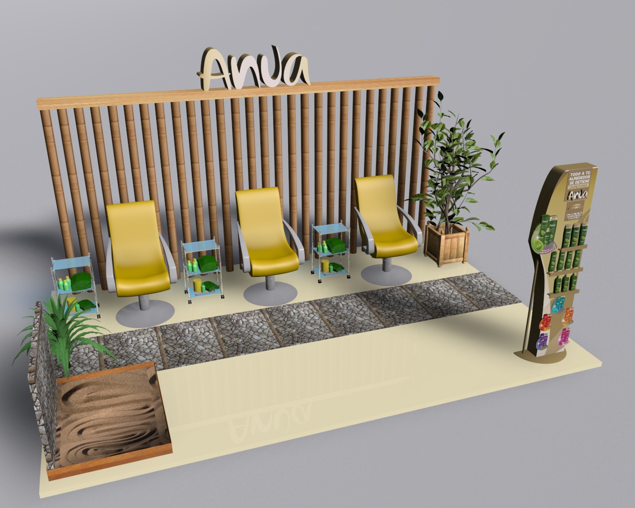 Carlos Alcivar Portafolio: Stand Activacion Anua Spa CC y Distribuidores