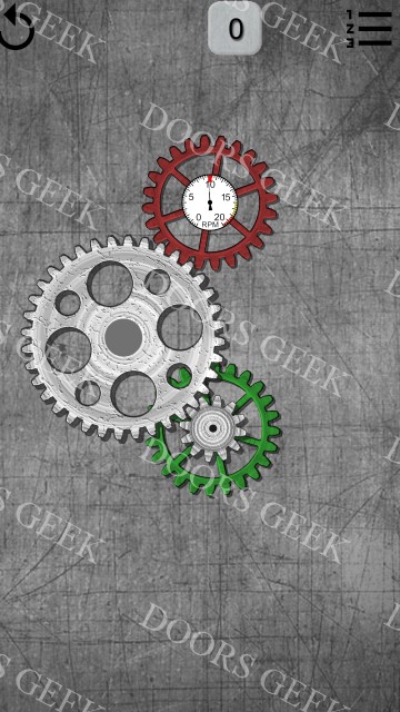 Gears Logic Puzzles [RPM] Level 0 Solution ~ Doors Geek
