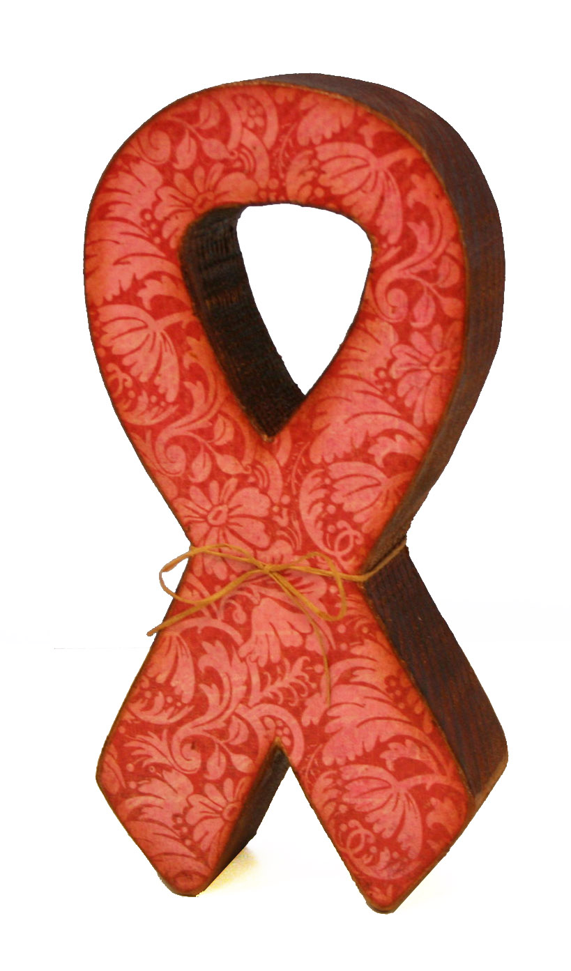 Oh My Crafts Blog: Awareness Ribbon Wood Shape