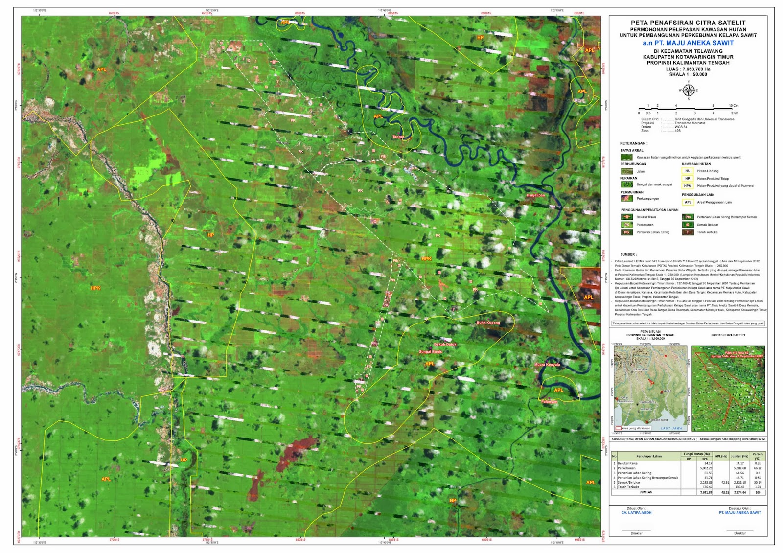 Jual Citra Satelit : Produk LAYOUT CITRA Satelit