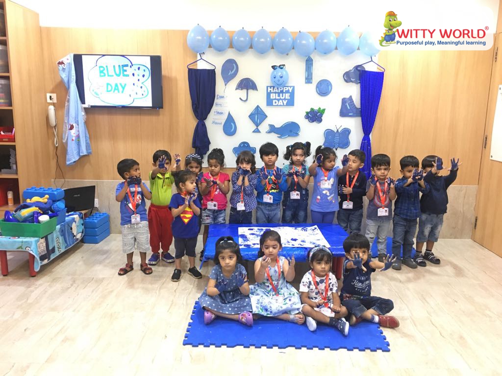 On the top of the World...: Blue Day Celebration by Nursery Section at ...
