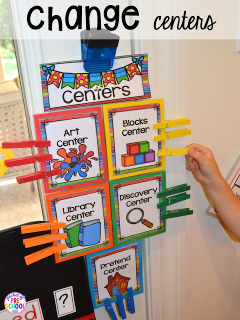 Center Time Management for Preschool and Pre-K - Pocket of Preschool