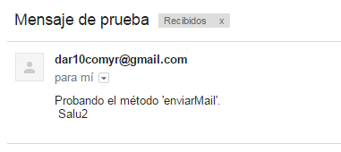 Una Taza de Java: [Métodos] Java Mail Parte II - Enviar Mensaje