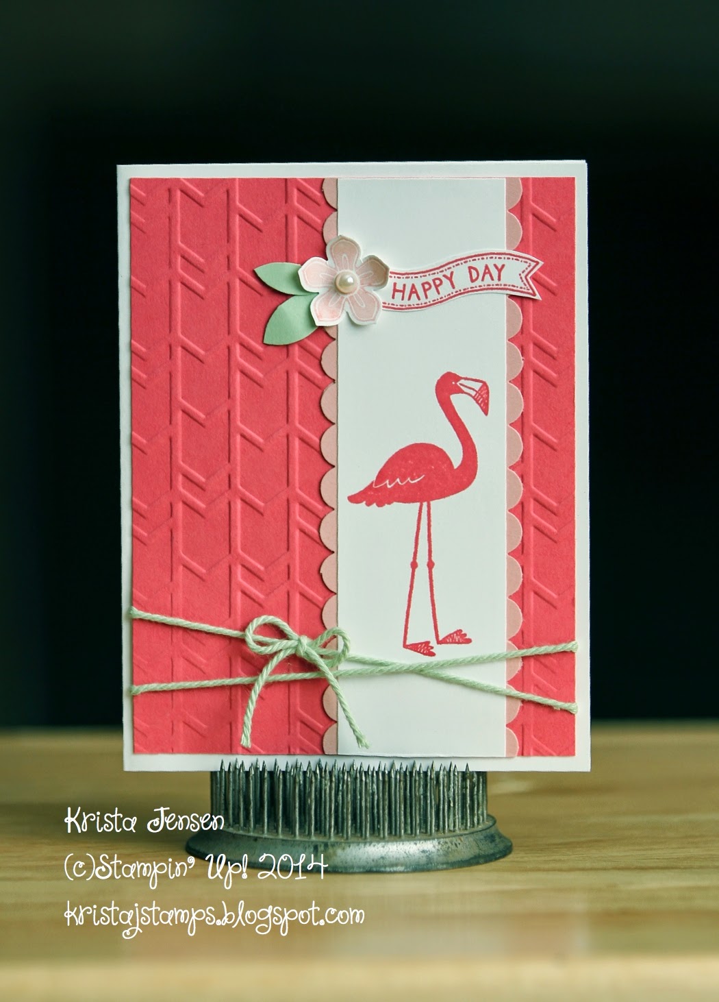 Krista's Stamper Room: Pink Flamingo In My Front Yard