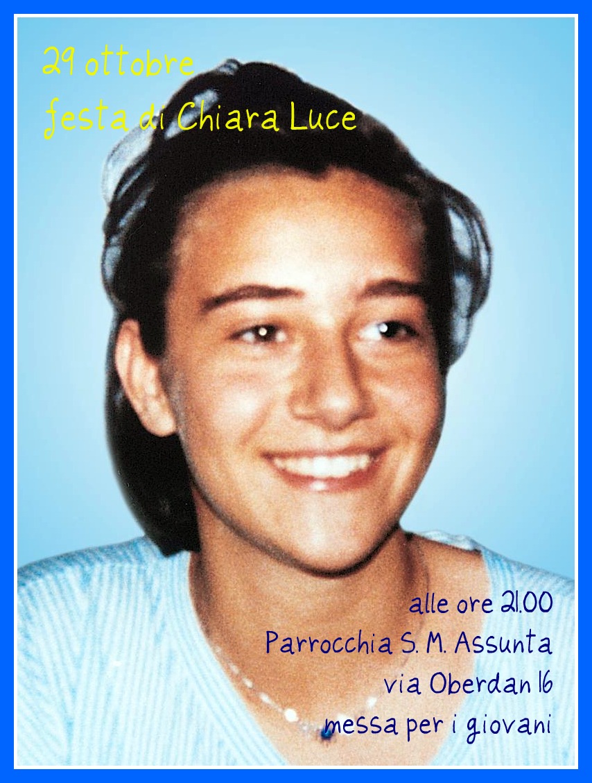 Cenáculo de Jovens: 19/02- Beata Chiara Luce Badano
