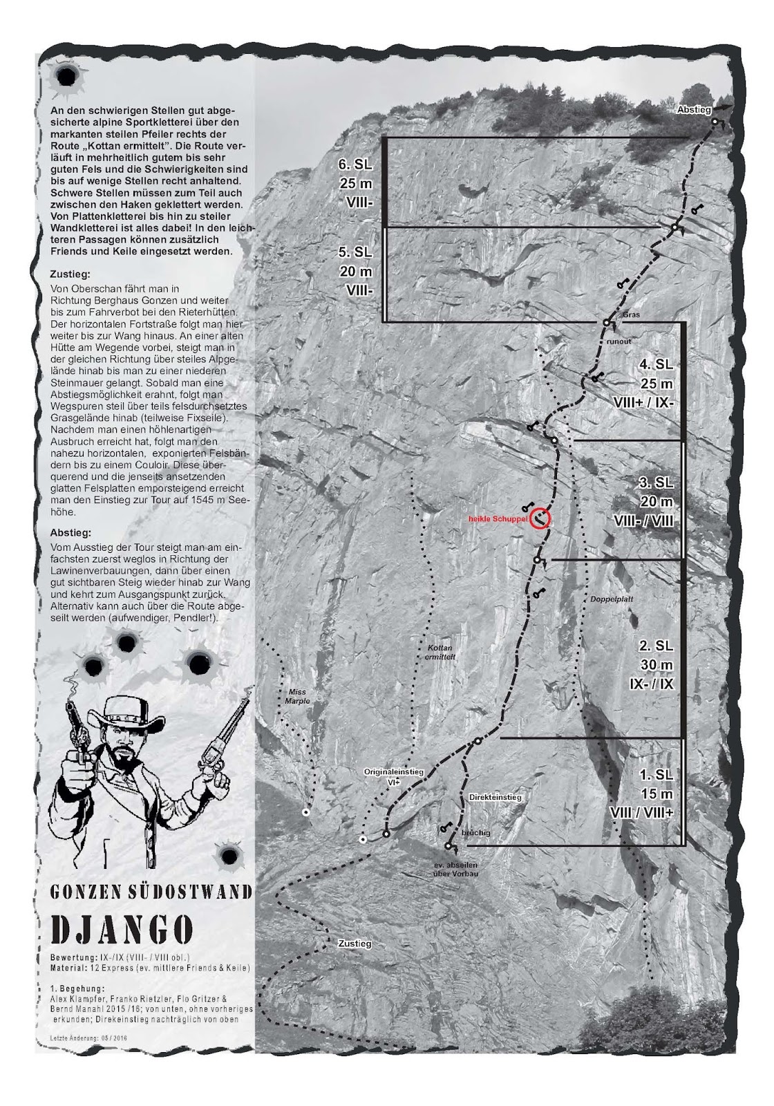 Kletterblog: Gonzen - Django (7c)