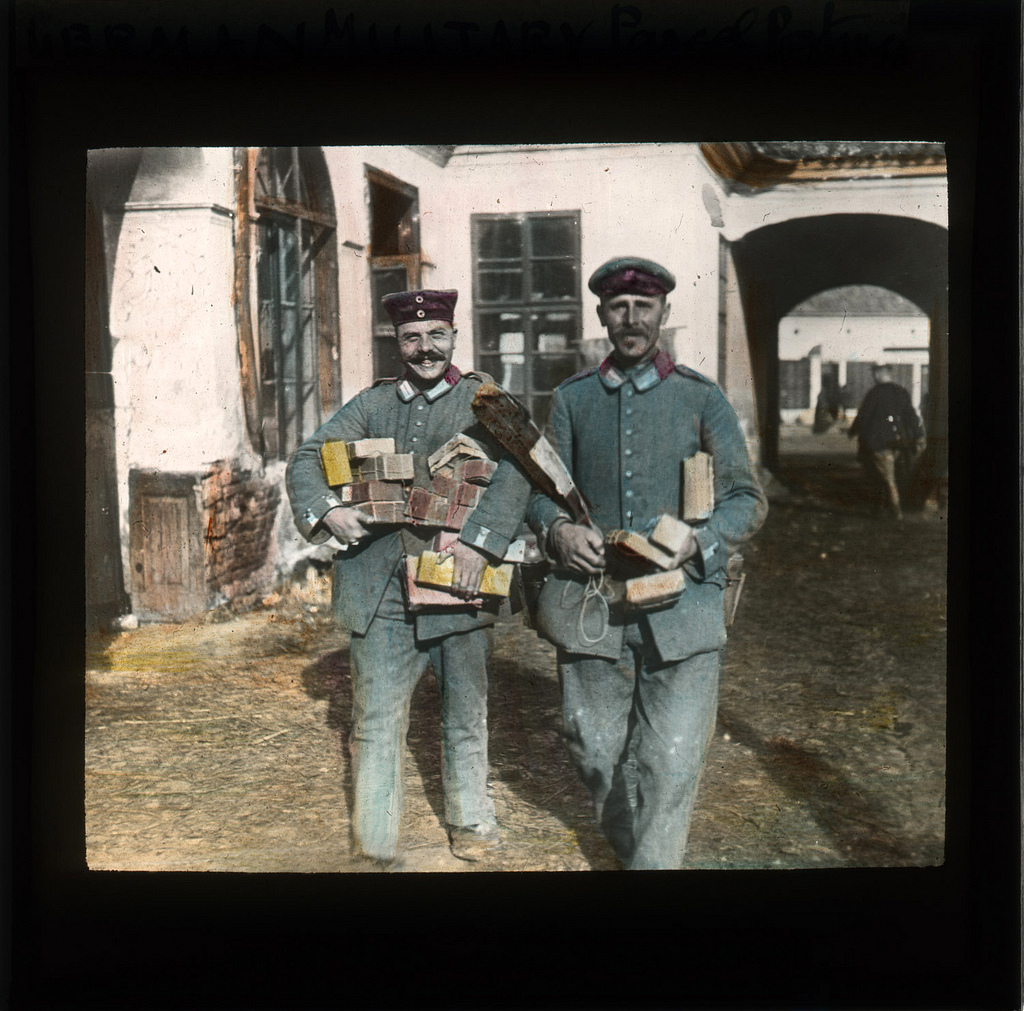 Postal Operation During World War I – 19 Rare Lantern Slides Show the ...