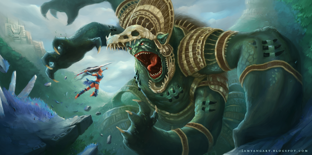 Art of Sam Yang: Fighting with the Gods