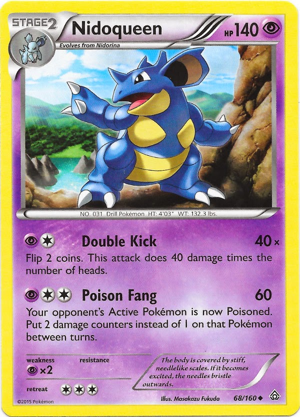 Nidoqueen 68/160 -- Primal Clash Pokemon Card Review | PrimetimePokemon ...