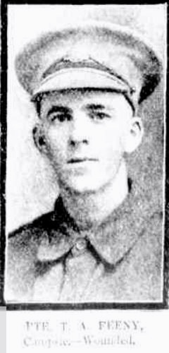 Private Thomas Arthur Feeney - Killed in action 5 May 1917 - 2 days ...