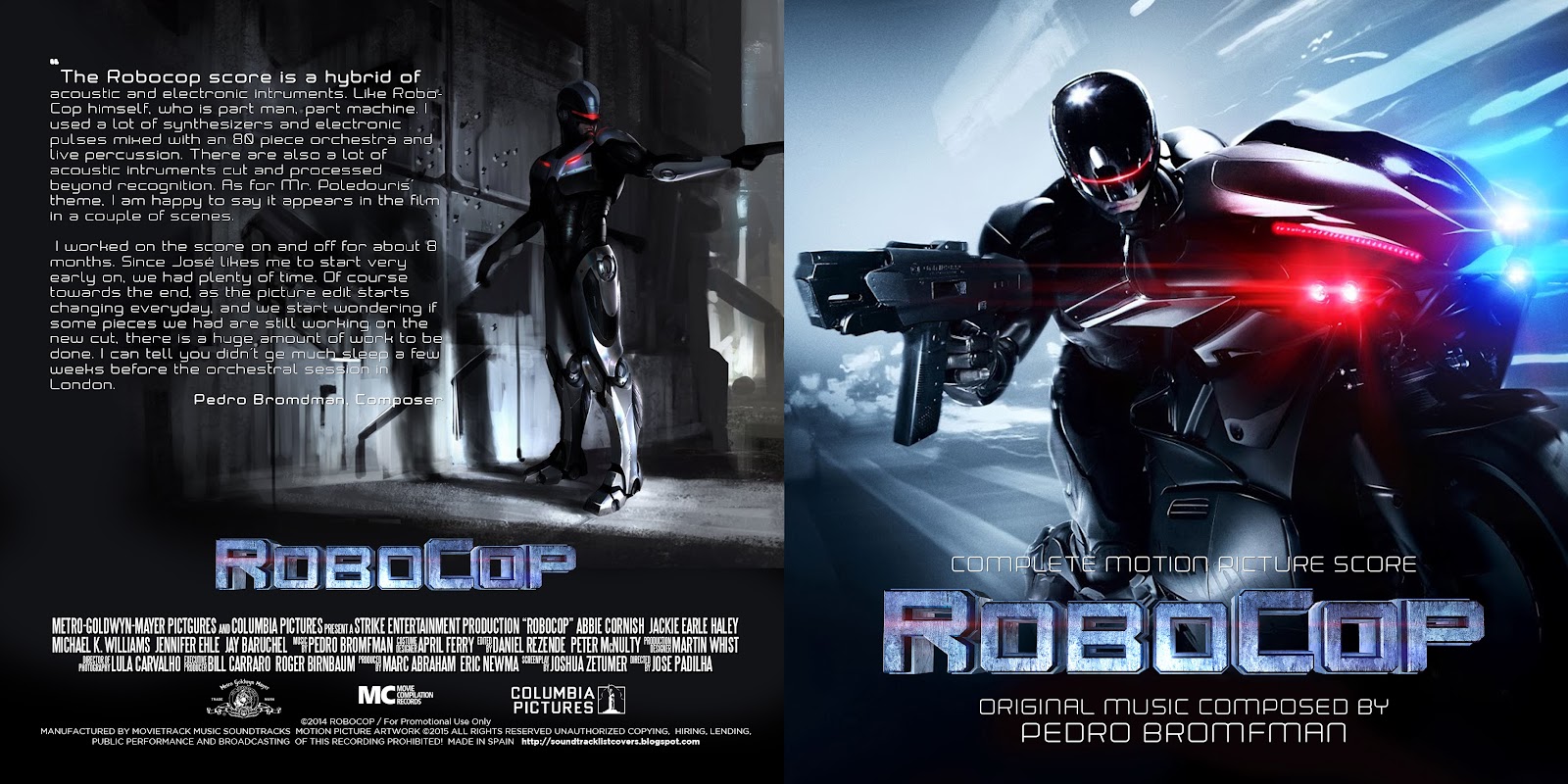 Soundtrack List Covers: Robocop Complete (Pedro Bromfman)
