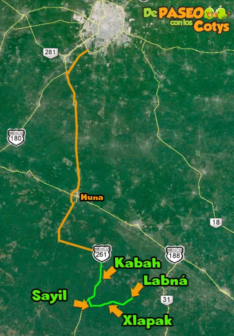 De PASEO con los Cotys: Ruta Puuc