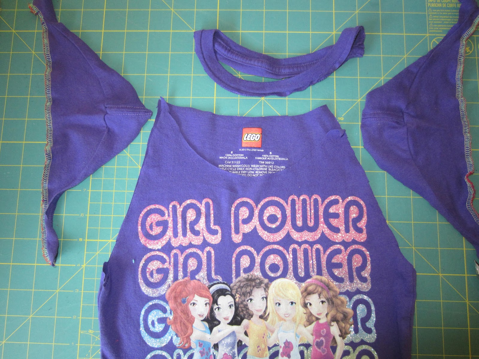 handmade dress haven: Rainbow Upcycle Lego Dress - a tutorial (part B)