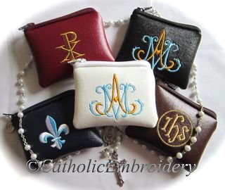 Catholic Embroidery: Rosary Case Giveaway