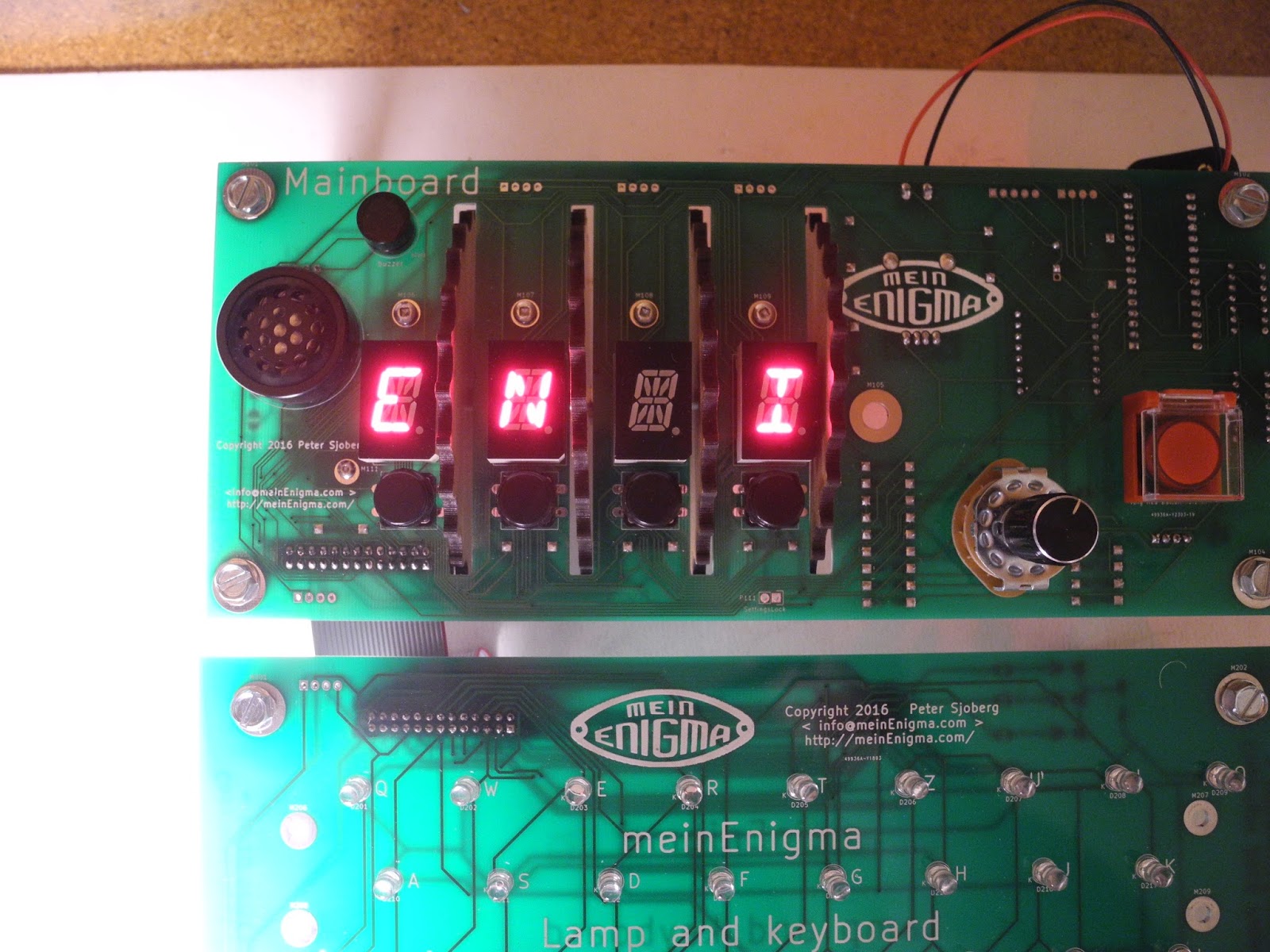 Jeff Tranter's Blog: The MeinEnigma Enigma Machine Kit - Operation