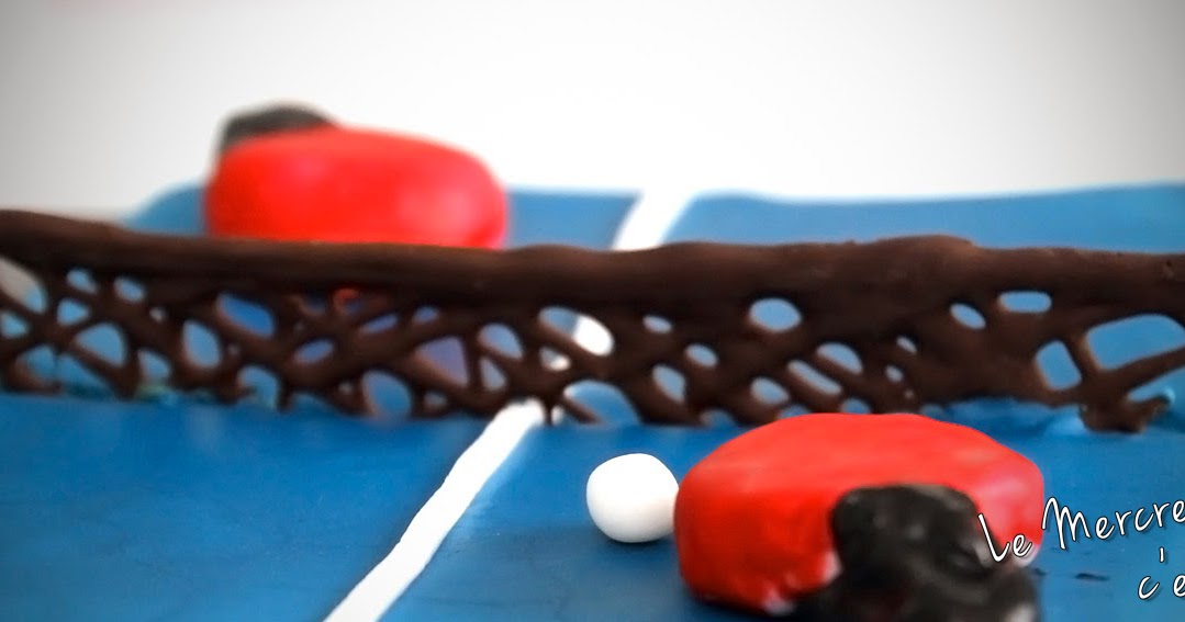 Gateau table de ping pong