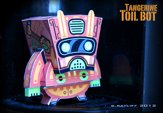 Tangerine Toil Bot Papercraft | Papercraft Paradise | PaperCrafts ...