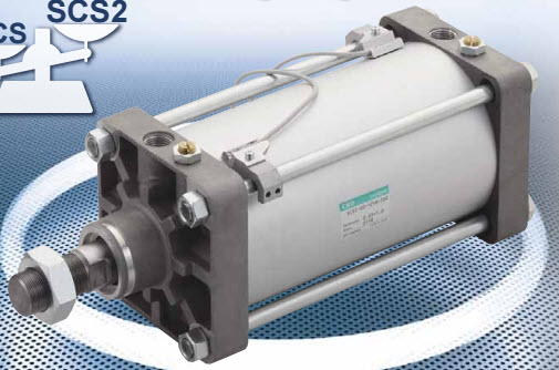 ไฟล์CAD Downloads กระบอกนิวเมติกส์ของCKD SCS2/SCS2-N/SCS2-LN Single rod ...