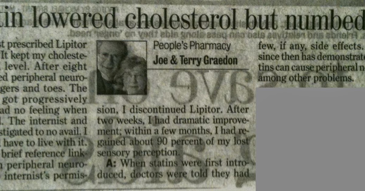 Sleep and Neurology: Do Statins (anti-cholesterol medications) Cause ...