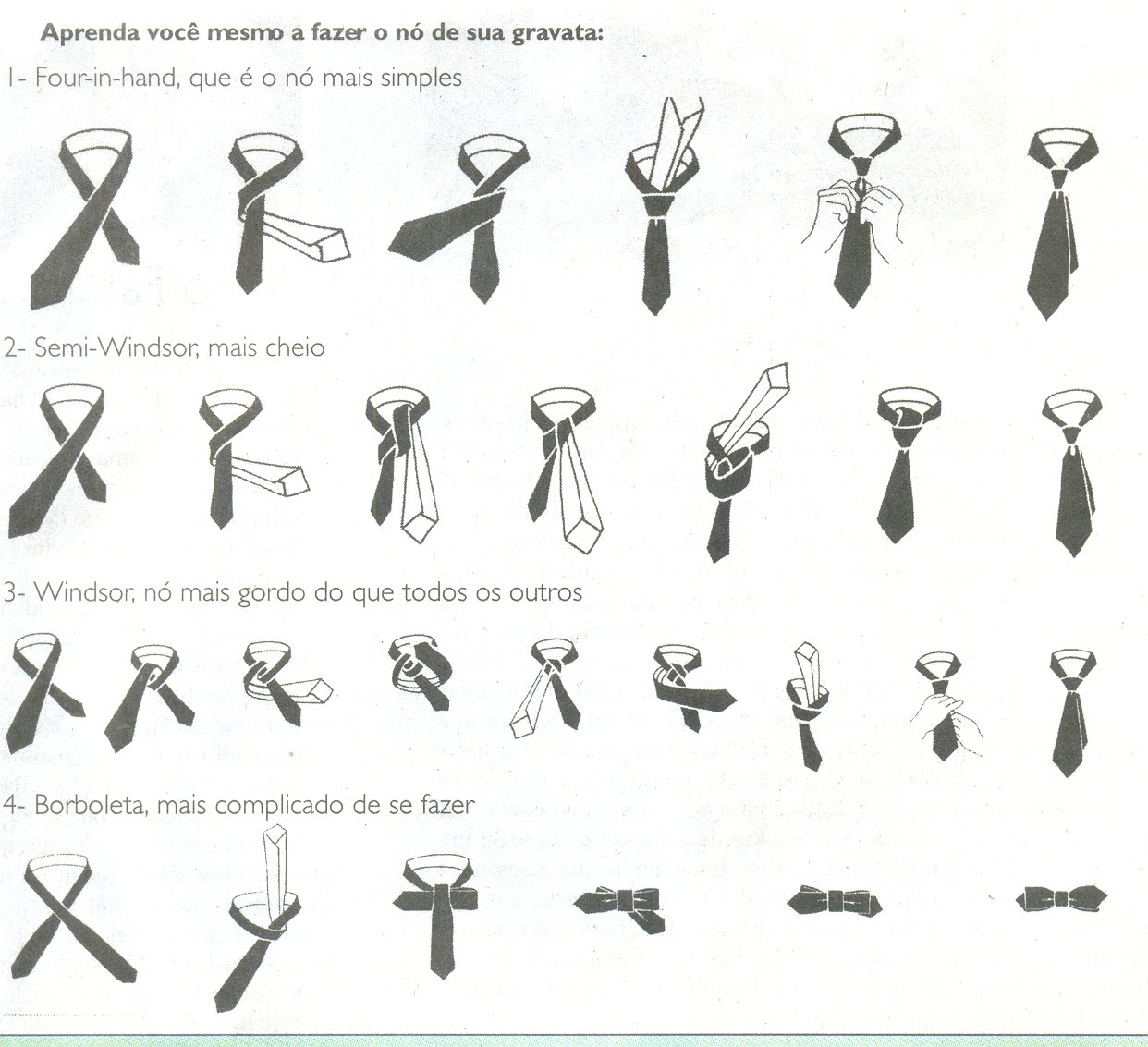 Como dar nós de gravata