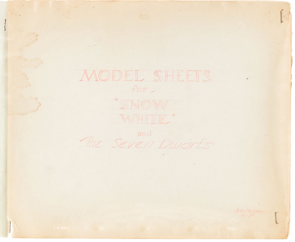 Filmic Light - Snow White Archive: Snow White Model Sheet Set
