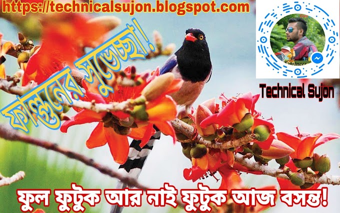 ফুল ফুটুক আর নাই ফুটুক আজ বসন্ত-সবাইকে বসন্তের শুভেচ্ছা!