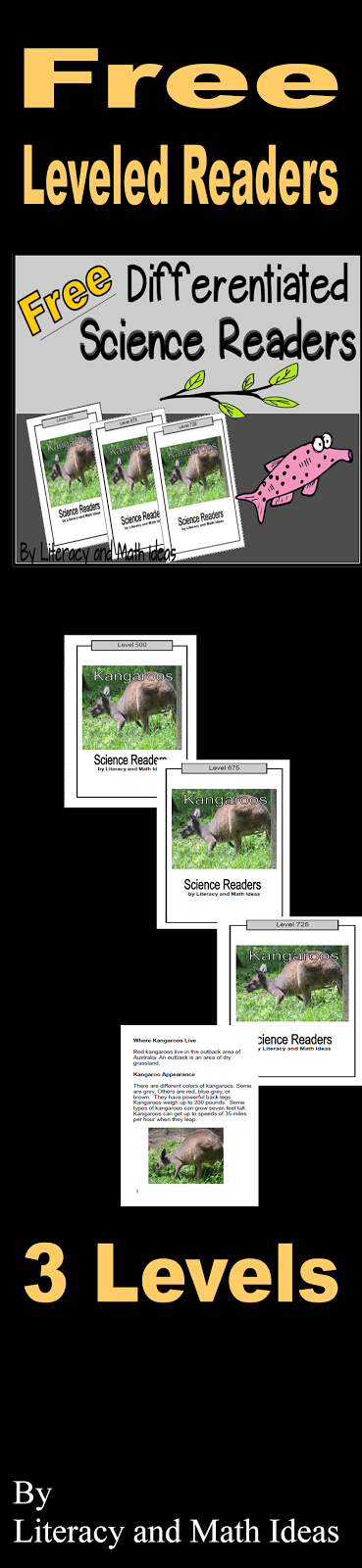 Literacy & Math Ideas: Free Differentiated Science Readers