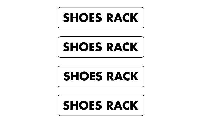 Shoes Rack Sign - Print Signage Sendiri