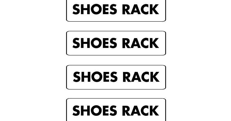 Shoes Rack Sign - Print Signage Sendiri