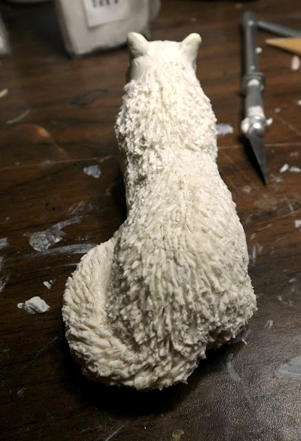 Holly's Creations in Clay: Wolf Sculpture Process