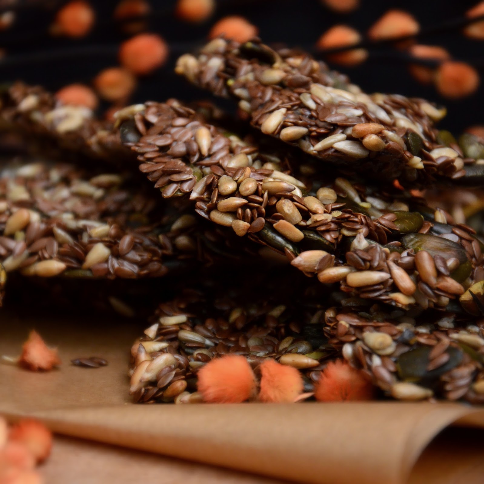 chrupkie chlebki ziarniste | Healthy Dreams